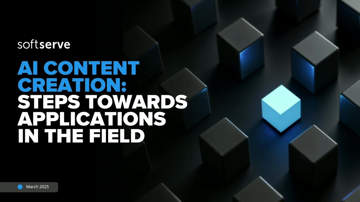 AI Content Creation: Steps Toward Applications in The Field (Presented by SoftServe) | GTC 25 ...