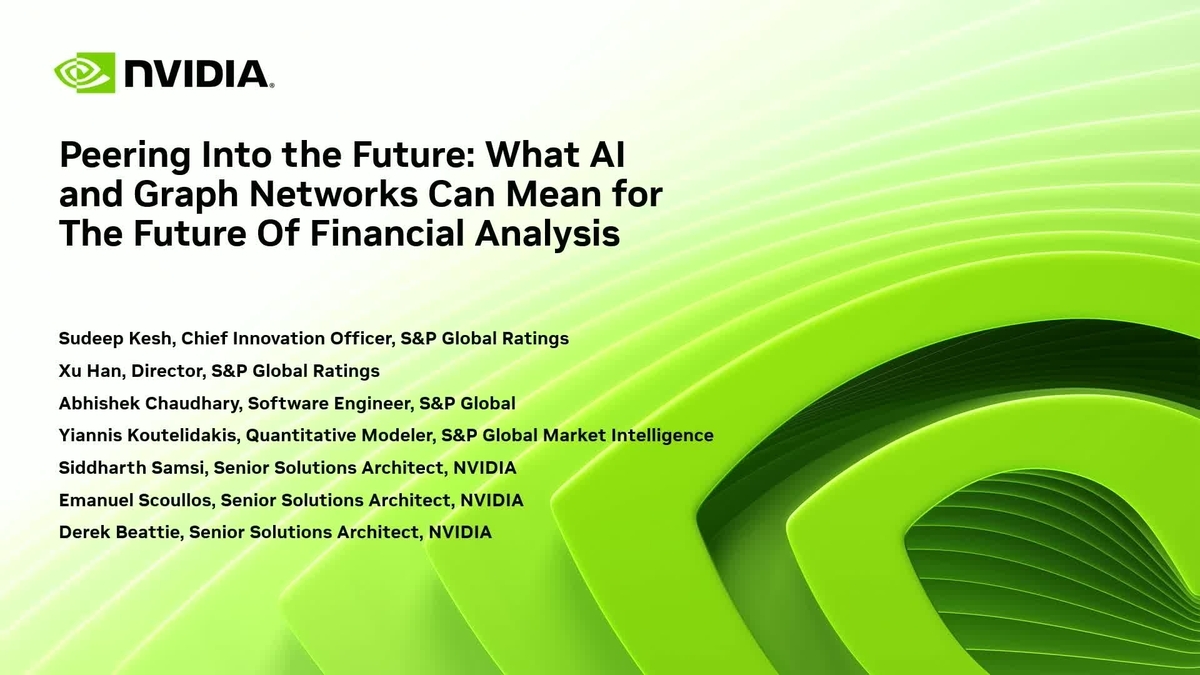 Peering Into the Future: What AI and Graph Networks Can Mean for the Future of Financial ...