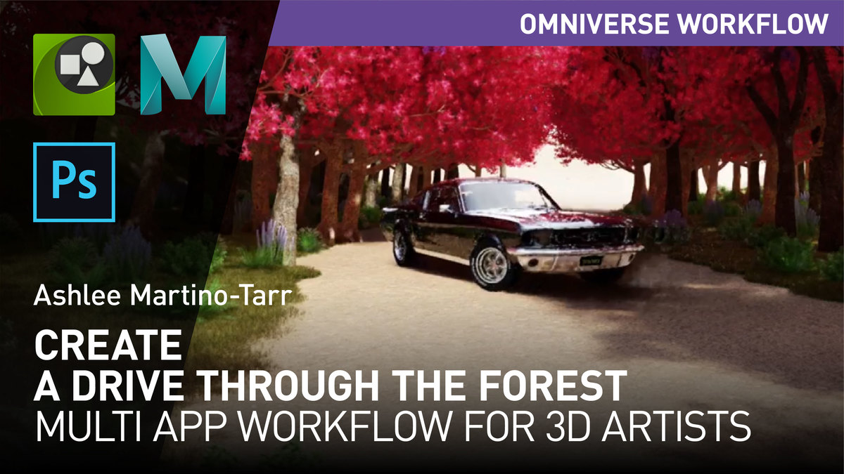 Omniverse Create A Drive Through The Forest Multi App Workflow For
