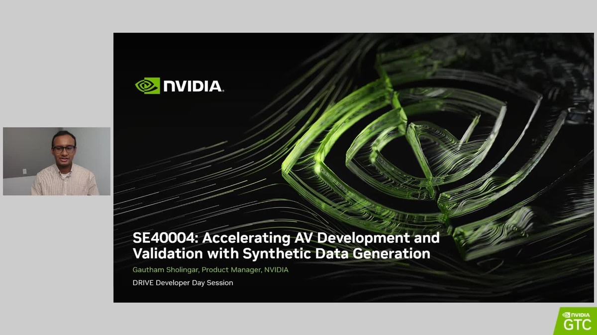 Nvidia Drive Developer Day Accelerating Av Development And Validation With Synthetic Data