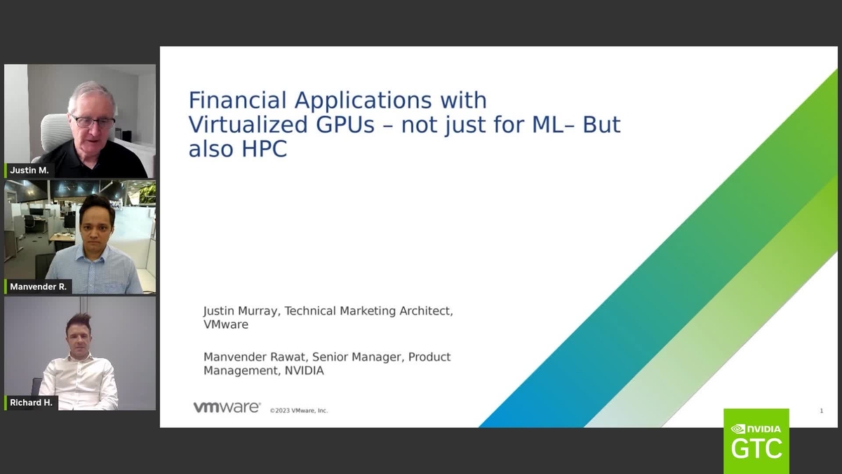 Using Nvidia Gpus In Financial Applications Not Just For Machine Learning Applications Gtc