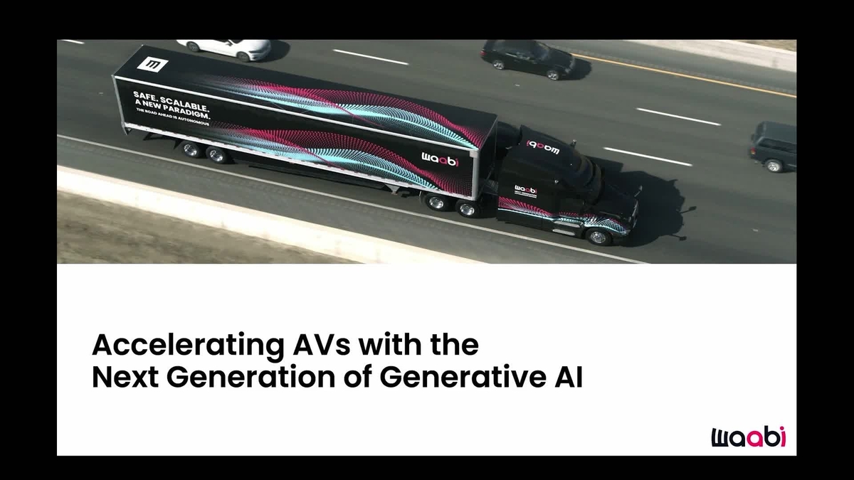 Accelerating The New Era Of Autonomous Vehicles With Generative Ai Gtc 24 2024 Nvidia On Demand