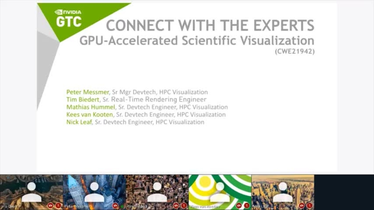 GPU-Accelerated Scientific Visualization | GTC Digital March 2020 ...