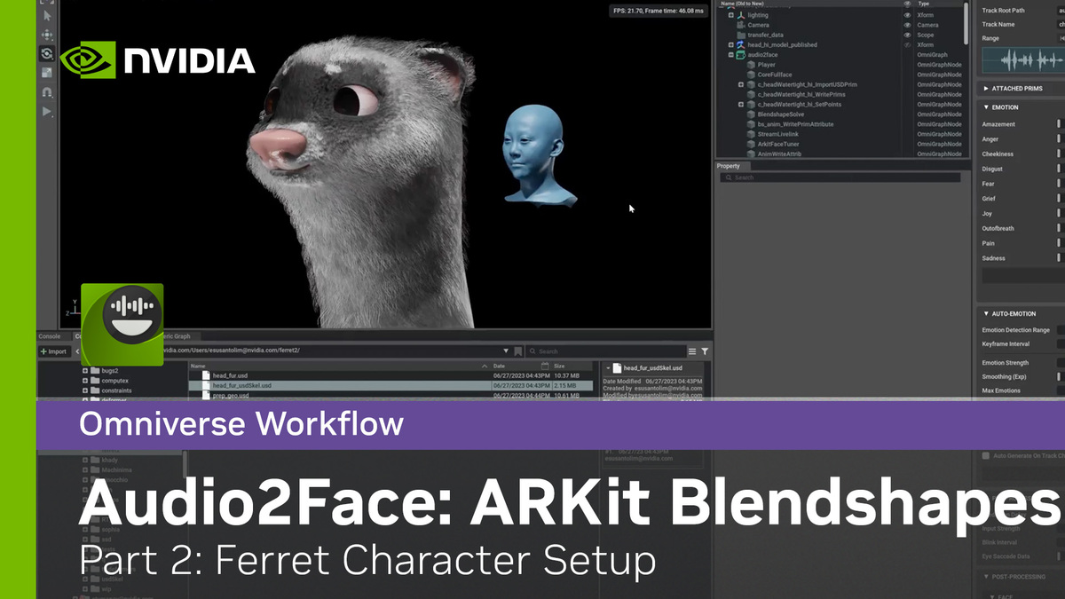 Audio2Face Drive Character Using ARKit Blendshape Solve - Part 2 ...