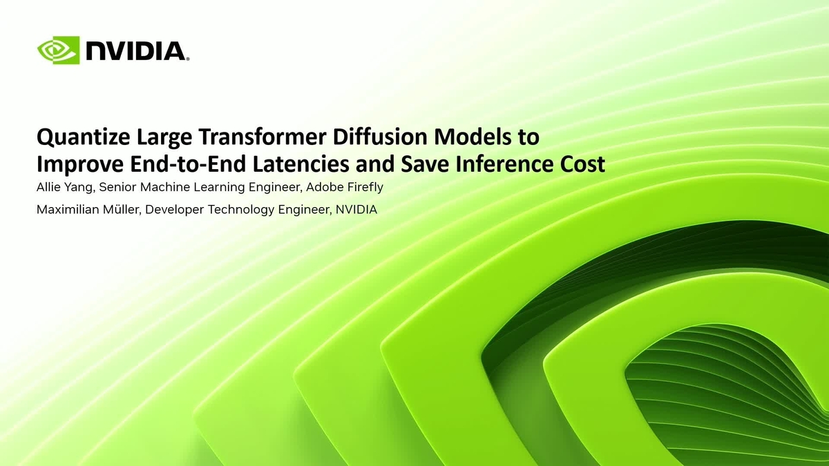 Quantize Large Transformer Diffusion Models to Improve End-to-End ...