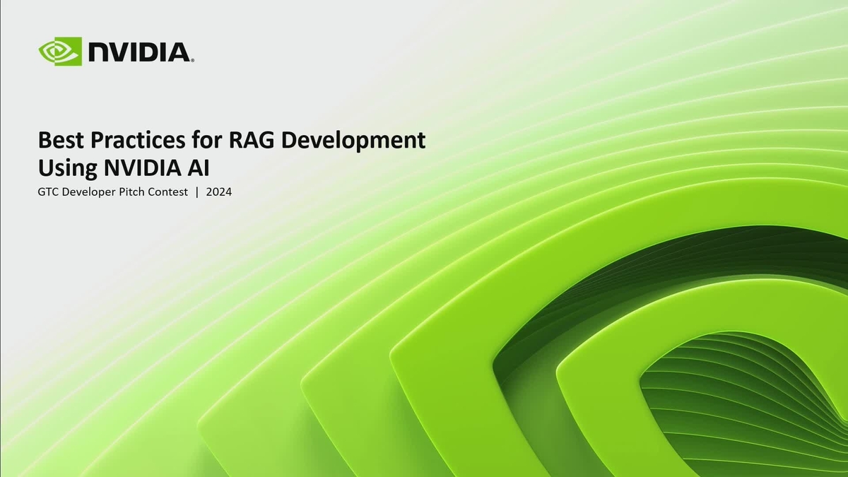 Best Practices For Building Llm Rag Using Nvidia Ai Gtc 24 2024 Nvidia On Demand