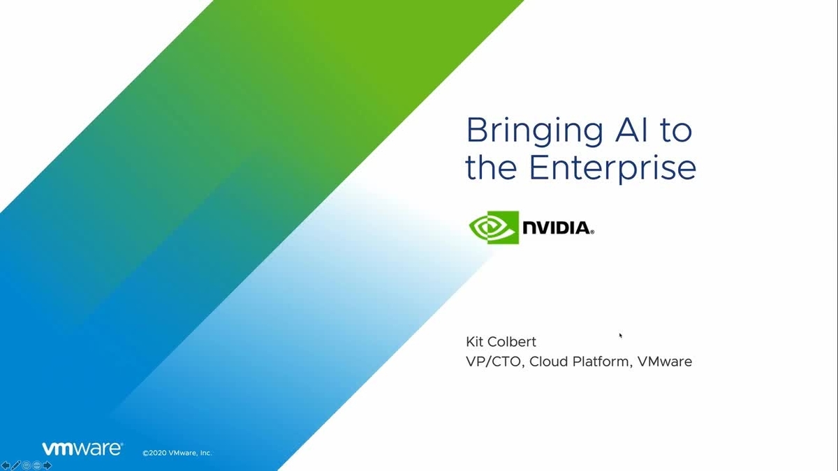 Bringing AI to the Enterprise (Presented by VMware) A22174 | GTC ...