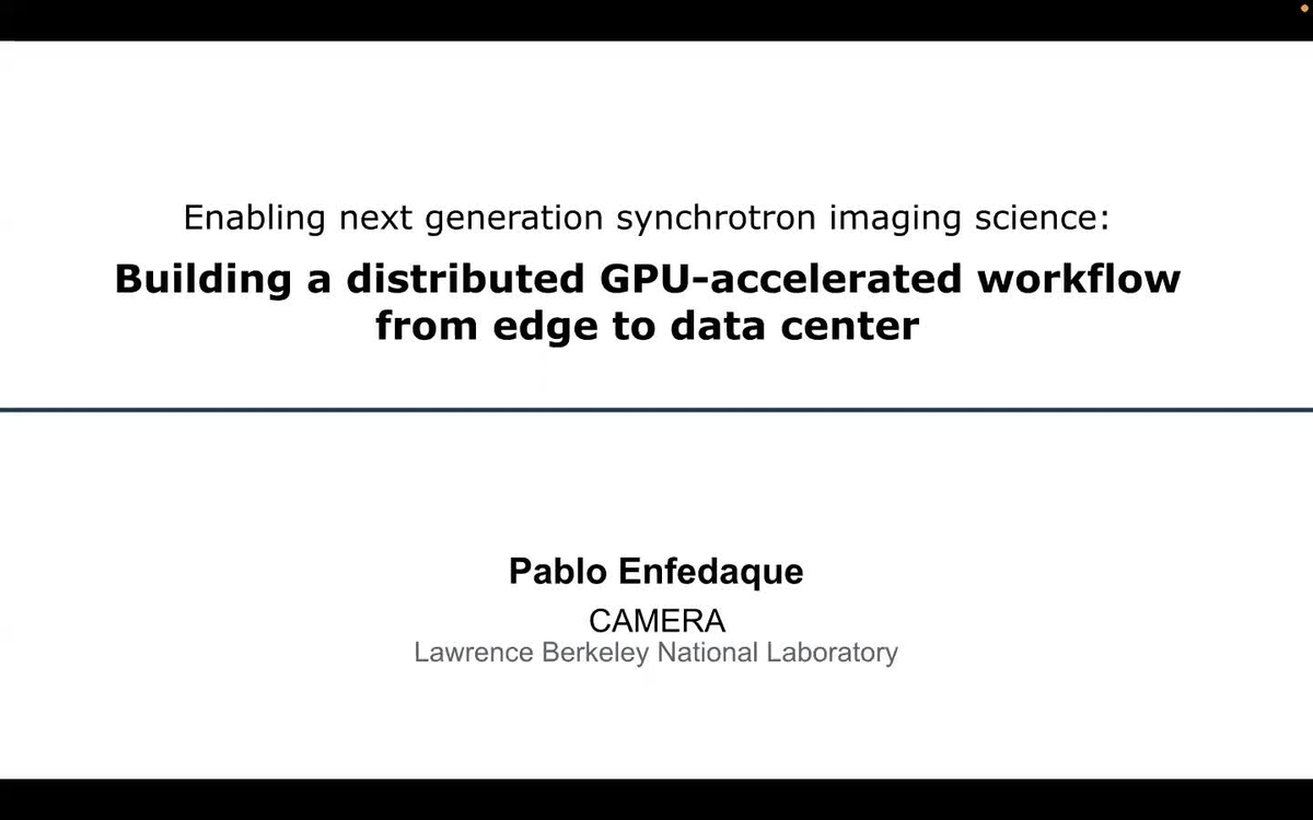 Enabling next generation synchrotron imaging science: building a distributed GPU-accelerated ...