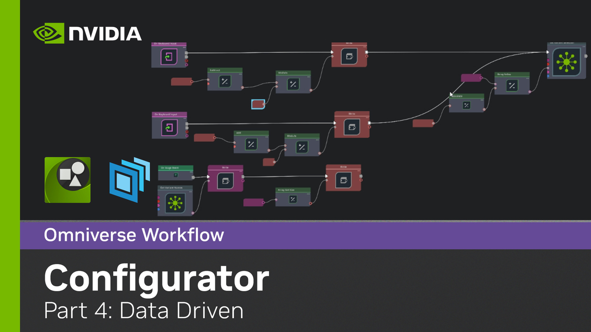 Configurator Part 4 Data Driven Omniverse 2020 Nvidia On Demand