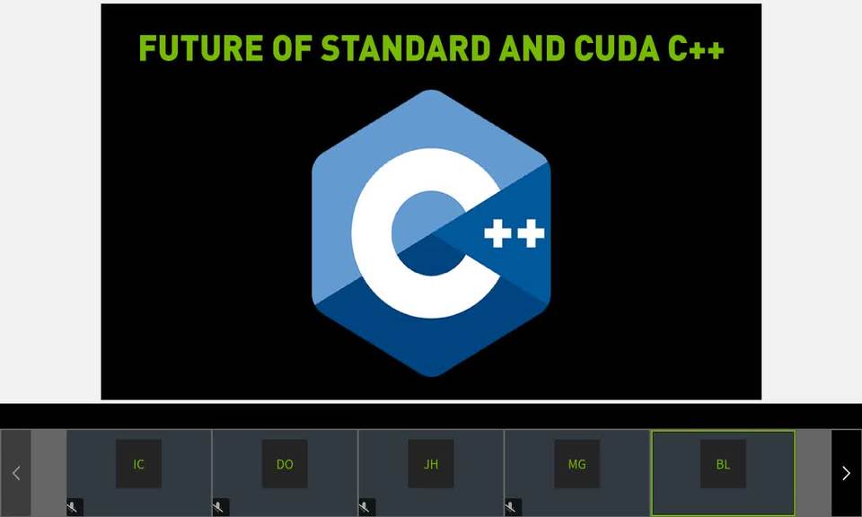 Future of Standard and CUDA C++ | NVIDIA On-Demand