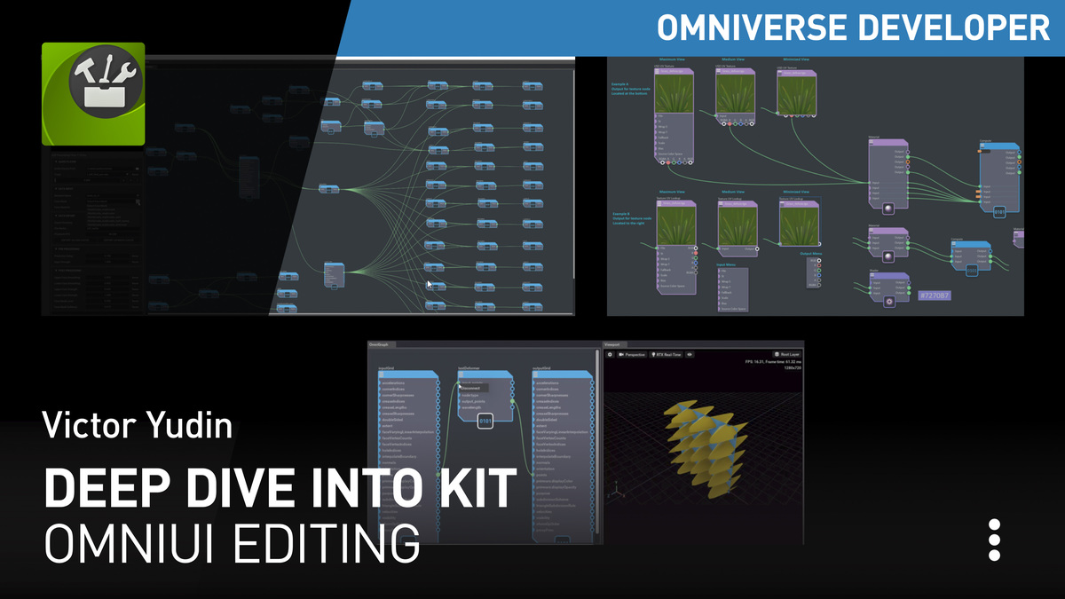 Deep Dive into Omniverse Kit - OmniUI editing | Omniverse 2020 | NVIDIA On-Demand