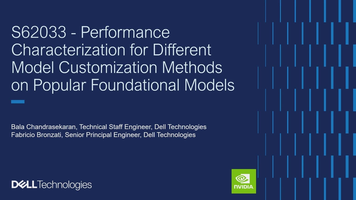 Performance Characterization for Different Model Customization Methods ...