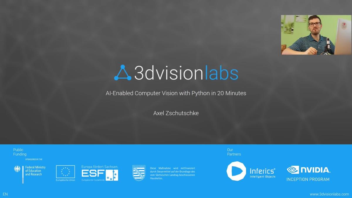 AI-Enabled Computer Vision with Python in 20 Minutes | GTC Digital ...
