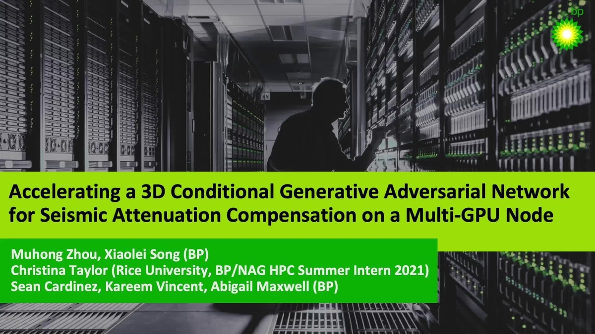 Accelerating a 3D Conditional Generative Adversarial Network for ...
