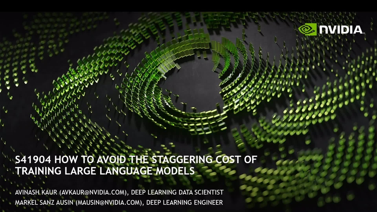 How to Avoid the Staggering Cost of Training State-of-the-art Large Language Models | GTC ...