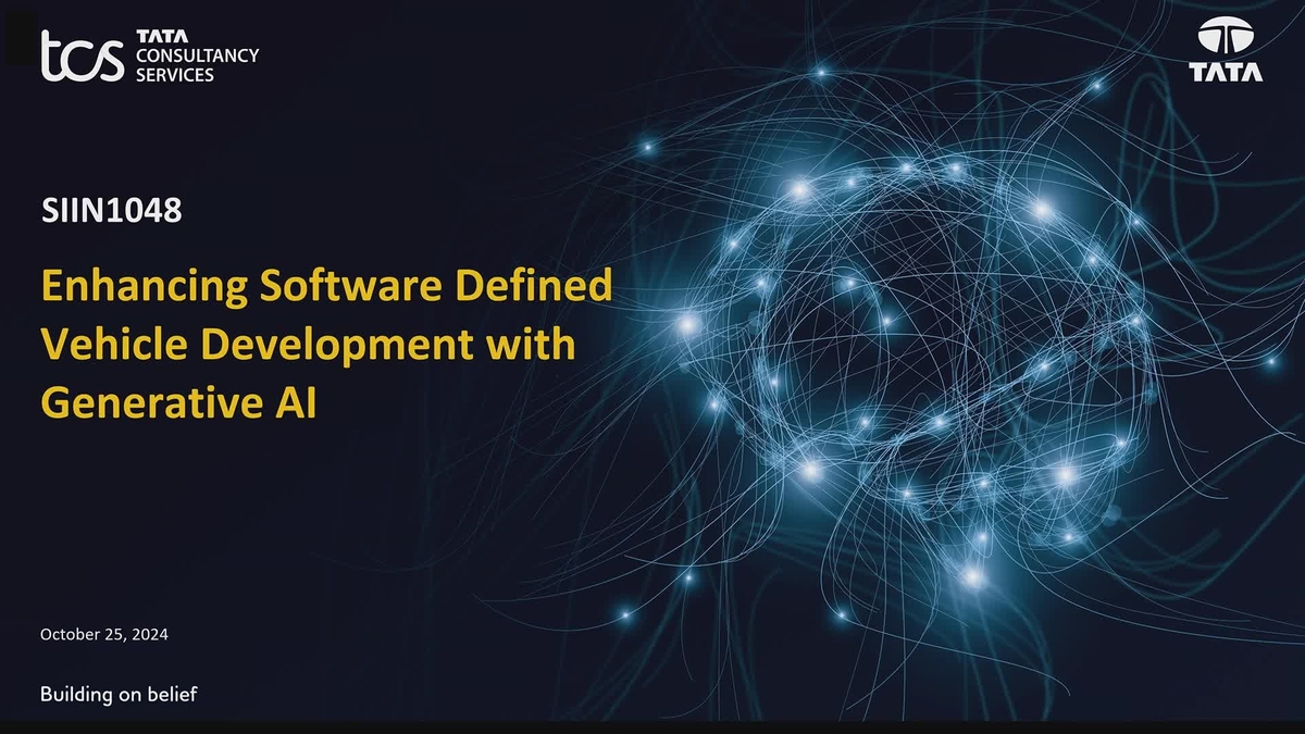 Enhancing Software Defined Vehicle Development With Efficient Generative Ai Ai Summit India