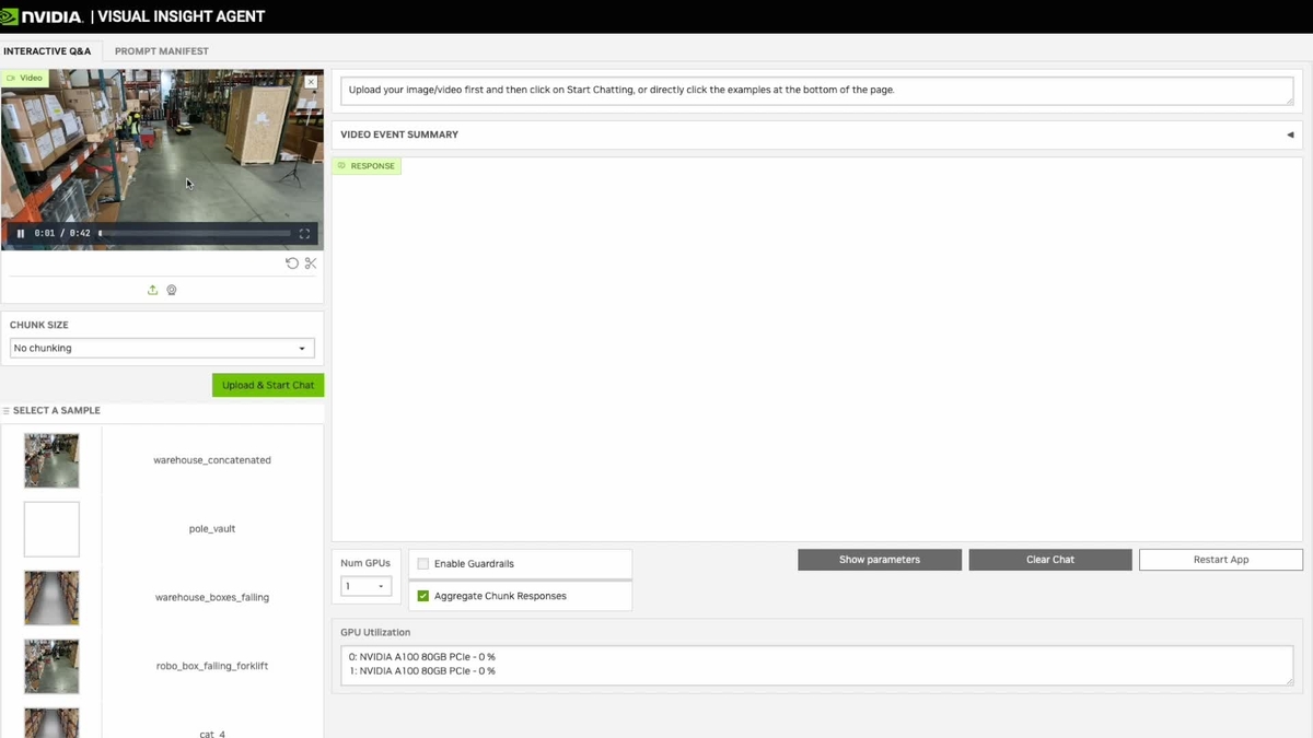 NVIDIA Visual Insight Agent (VIA) Demo for Warehouse Management | Other ...