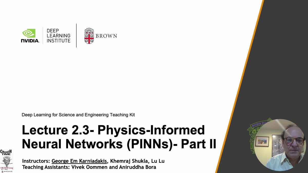 23 Physics Informed Neural Networks Pinns Part Ii Dli Teaching Kits 2023 Nvidia On Demand