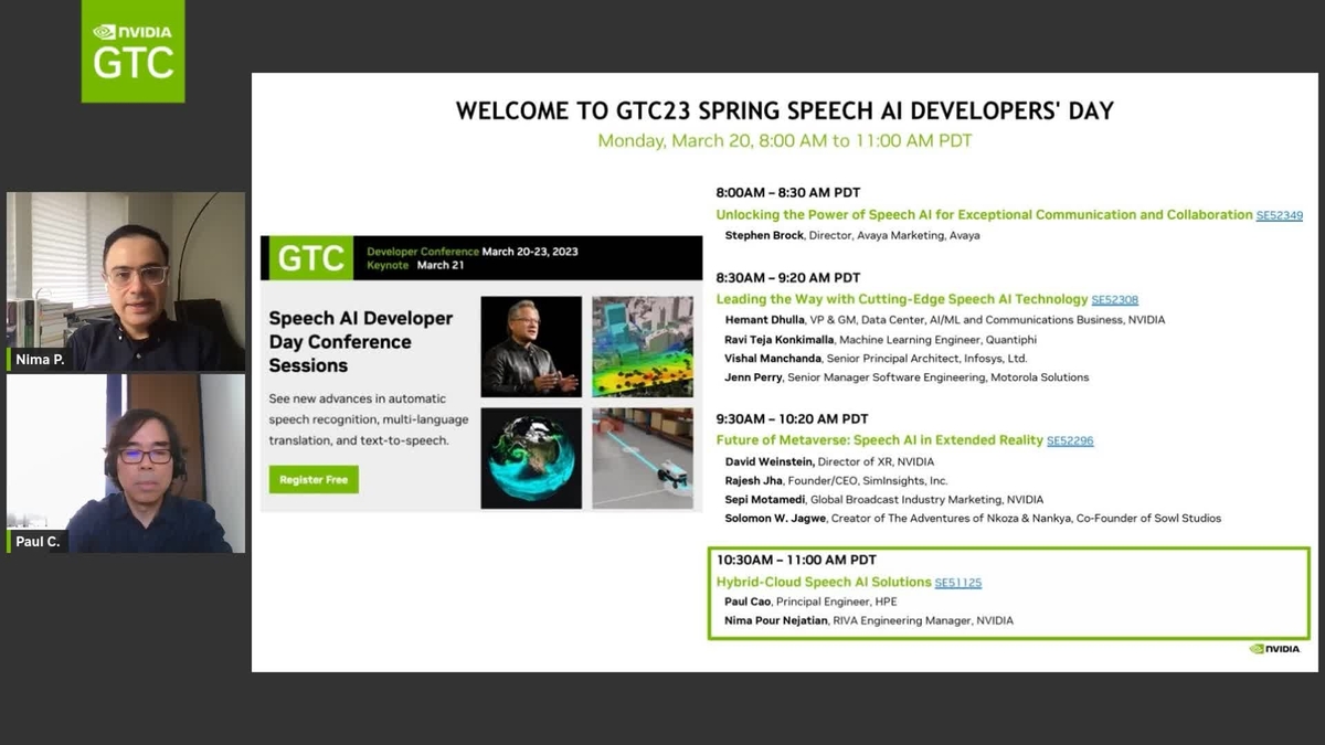 Hybrid-Cloud Speech AI Solution | GTC Digital Spring 2023 | NVIDIA On ...