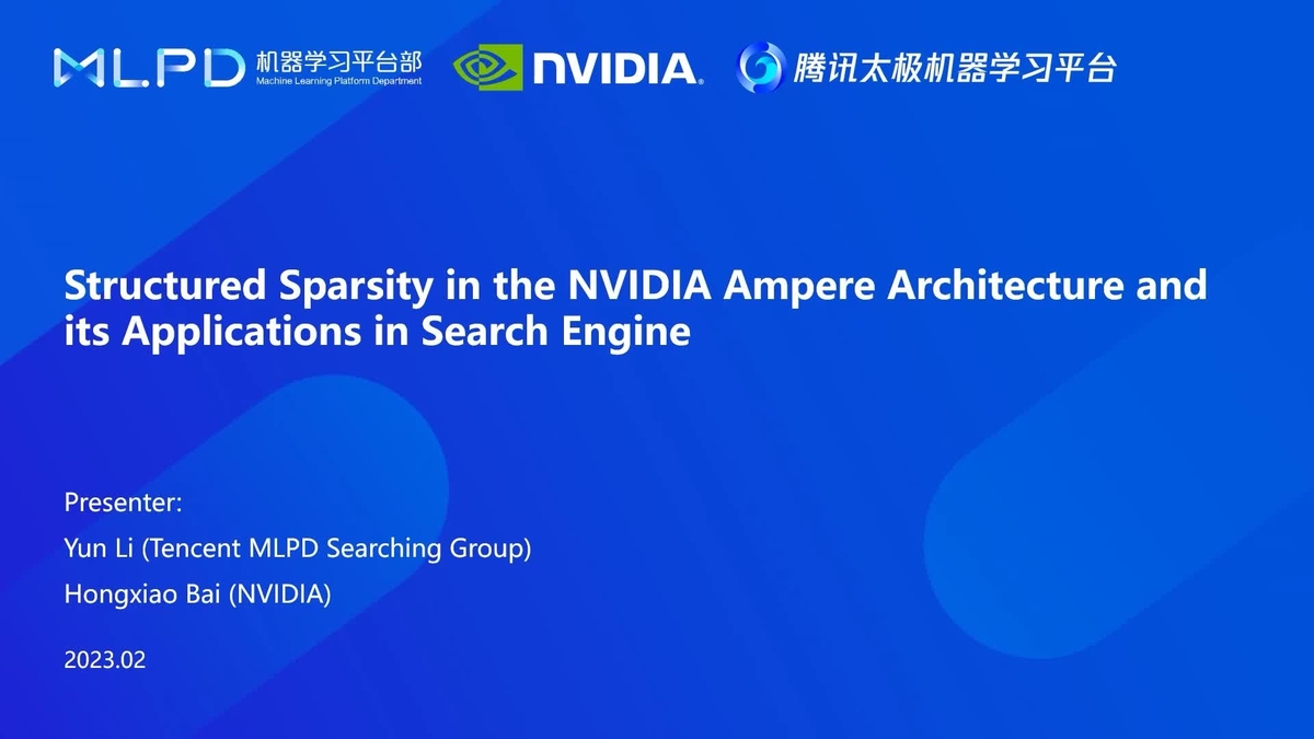 Structured Sparsity In The Nvidia Ampere Architecture And Its