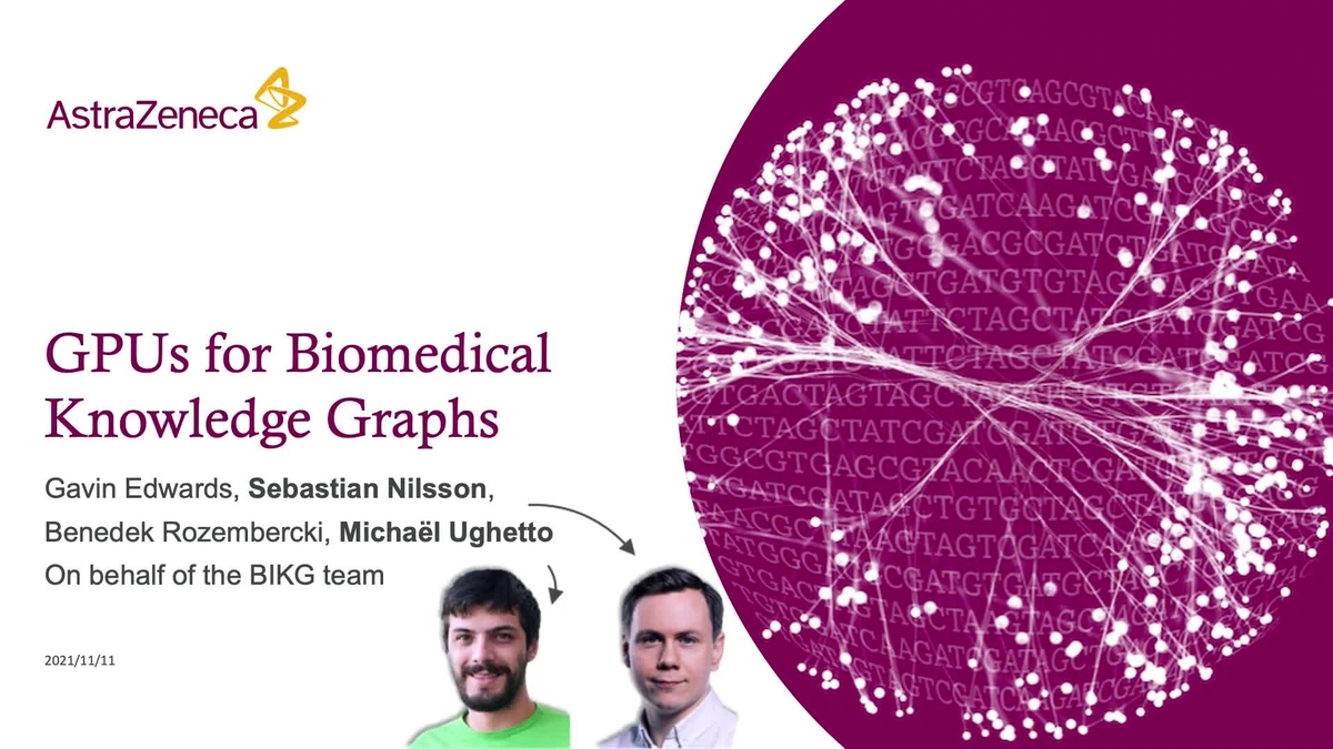 Gpus For Biomedical Knowledge Graphs A31252 Gtc Digital November 2021