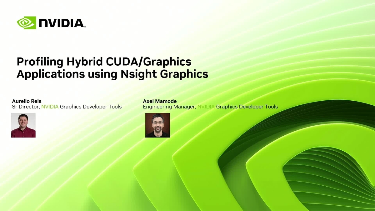Profiling Hybrid CUDA/Graphics Applications using Nsight Graphics ...
