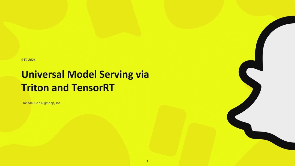 Universal Model Serving Via Triton And Tensorrt Gtc 24 2024 Nvidia On Demand