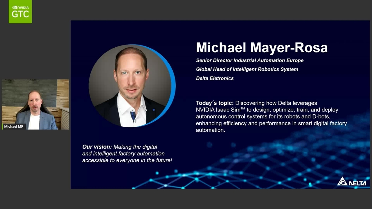 Delta’s AI-Integrated Robot and D-Bot With NVIDIA Omniverse (Presented ...