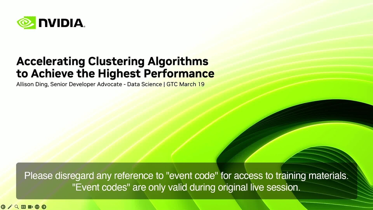 Accelerate Clustering Algorithms to Achieve the Highest Performance DLIT74335 | GTC 2025 ...
