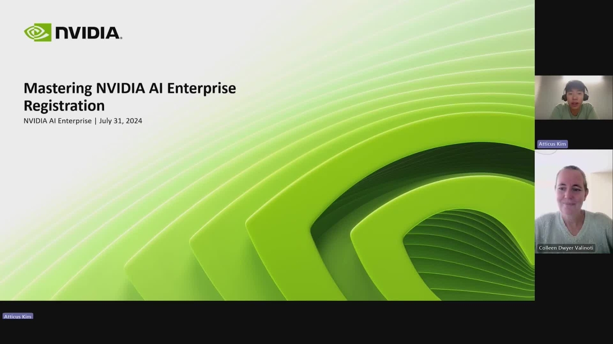 Webinar: Maximizing Your NVIDIA AI Enterprise License: Registration and ...