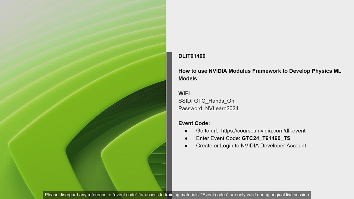 How To Use Nvidia Modulus Framework To Develop Physics Ml Models Gtc 24 2024 Nvidia On Demand