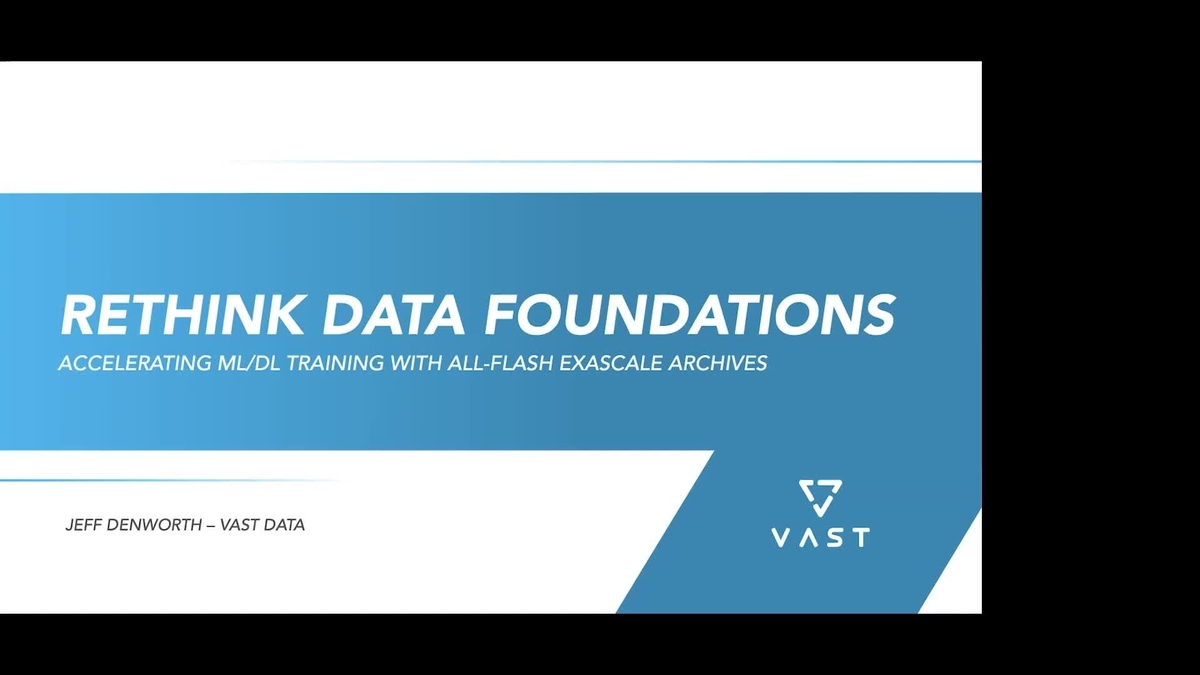 Rethink Data Foundations: Accelerating ML/DL Training with All-flash ...