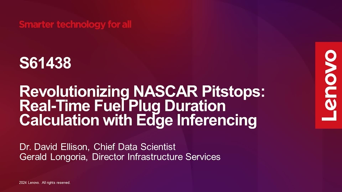 Revolutionizing Nascar Pitstops Real Time Fuel Plug Duration Calculation With Edge Inferencing