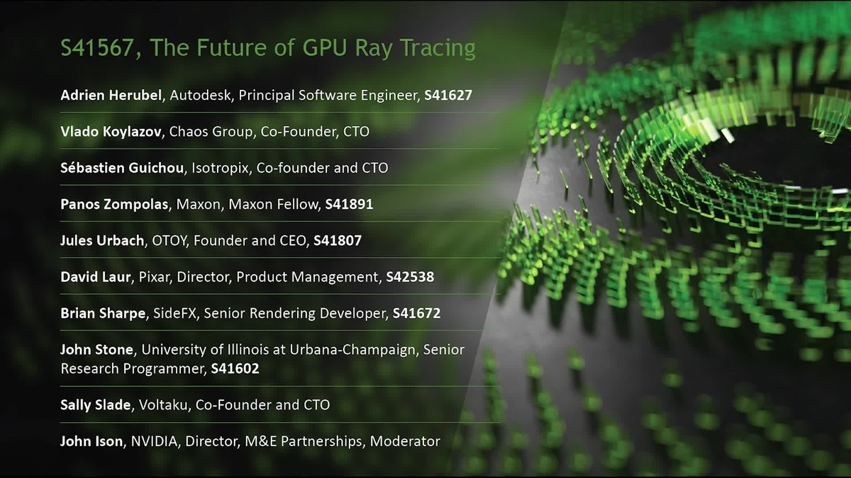 The Future of GPU Ray Tracing S41567 | GTC Digital Spring 2022 | NVIDIA On-Demand