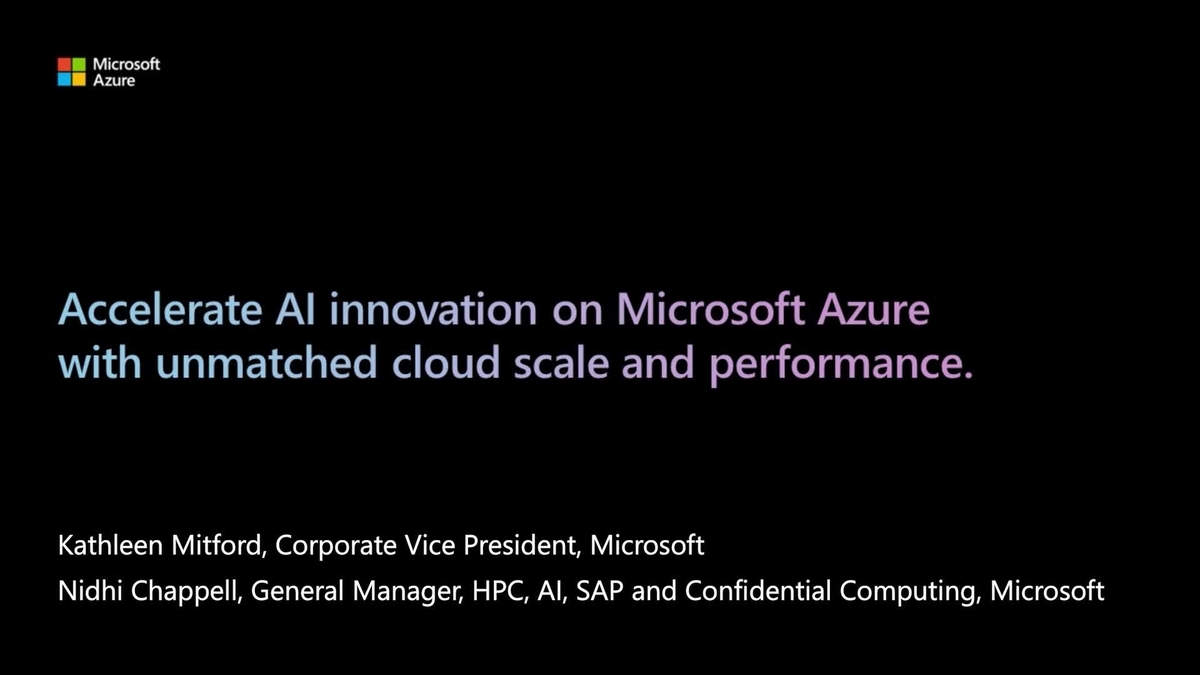 Accelerate AI Innovation with Unmatched Cloud Scale and Performance ...