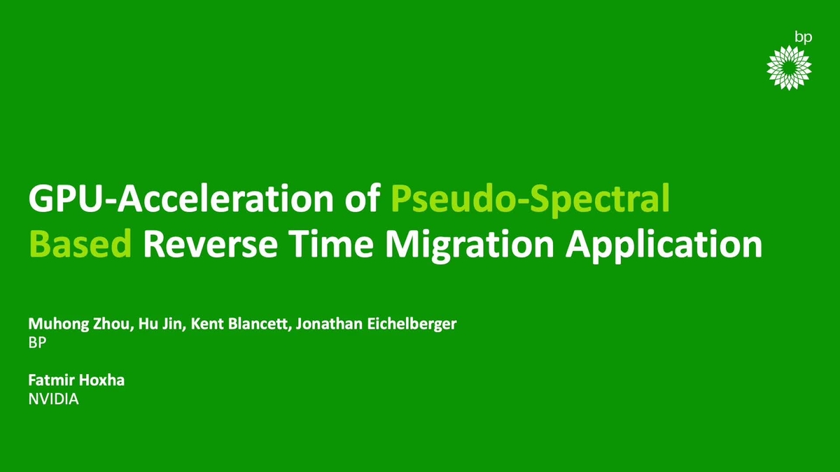 Gpu Acceleration Of The Pseudo Spectral Based Reverse Time Migration