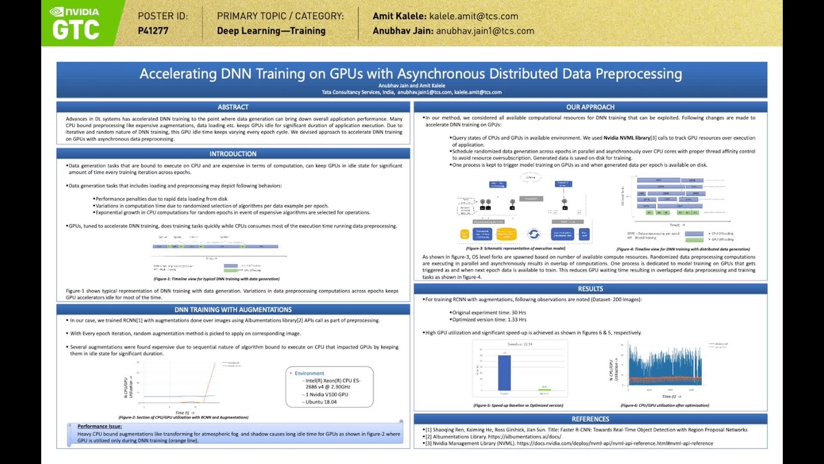 Accelerating Dnn Training On Gpus With Asynchronous Distributed Data Preprocessing Gtc Digital