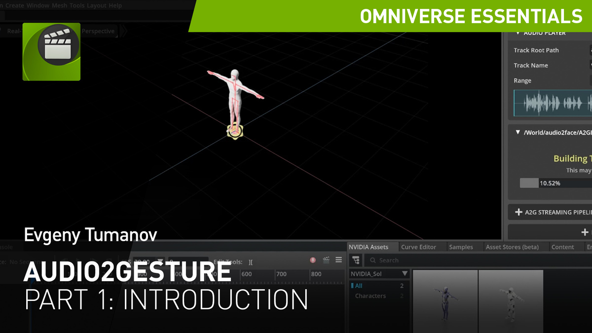 Audio2gesture Part 1 Introduction Omniverse 2020 Nvidia On Demand