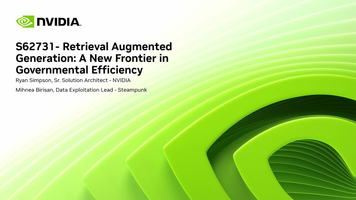 Retrieval Augmented Generation A New Frontier In Governmental 9860