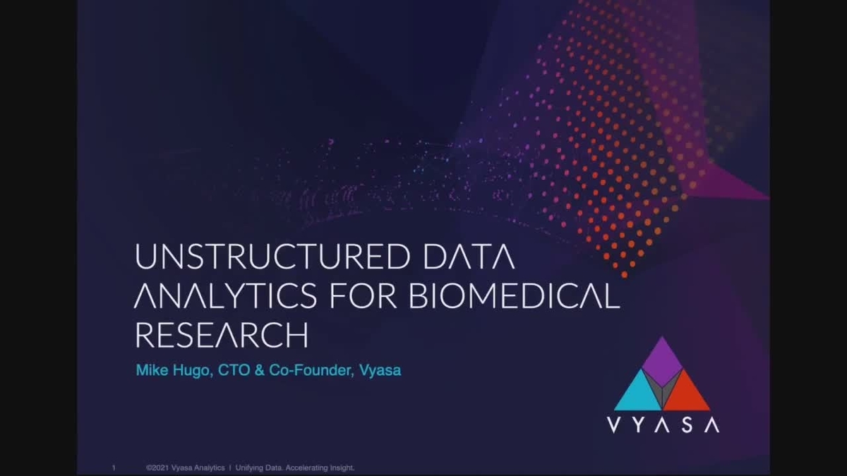 Unstructured Data Analytics For Biomedical Research Other 2022 Nvidia On Demand