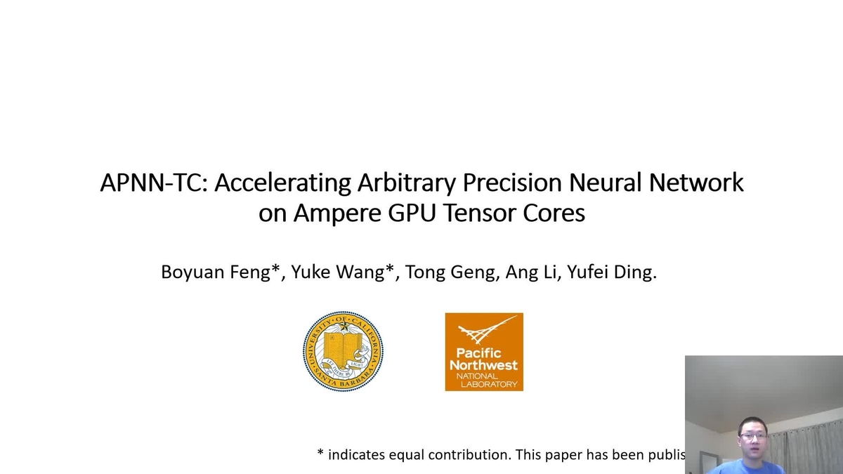 Apnn Tc Accelerating Arbitrary Precision Neural Networks On Ampere Gpu Tensor Cores Gtc