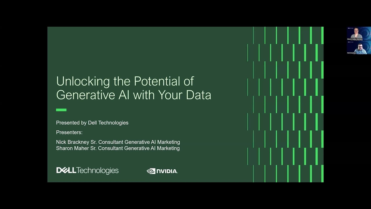 Unlocking the Potential of Generative AI With Your Data (Presented by ...