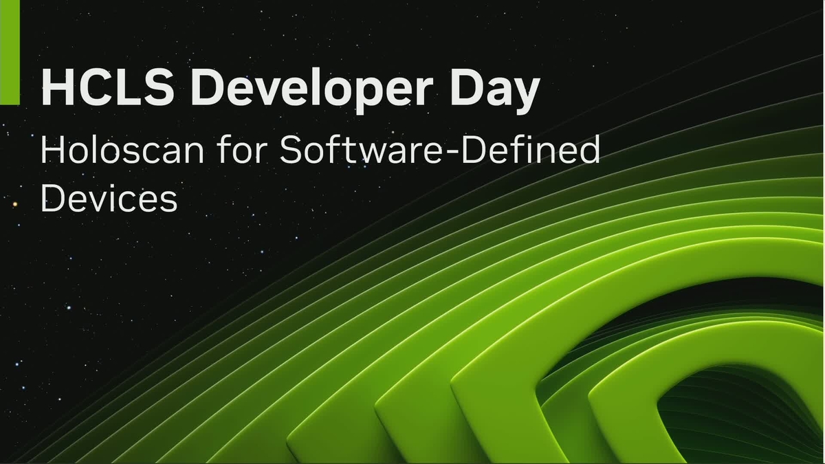 Hcls Developer Day Holoscan For Software Defined Devices Se62882 Gtc 2024 Nvidia On Demand