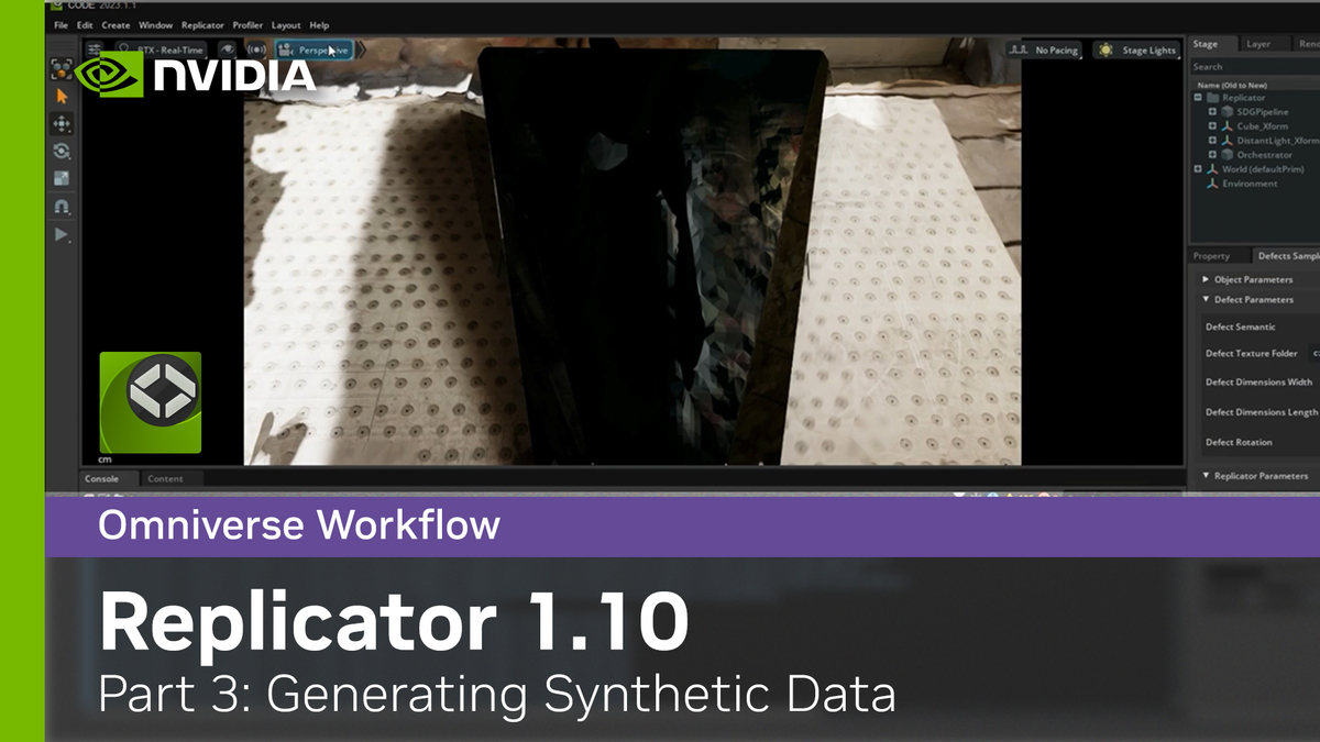 Generate Synthetic Data With Omniverse Replicator Generating Synthetic Data Part 3