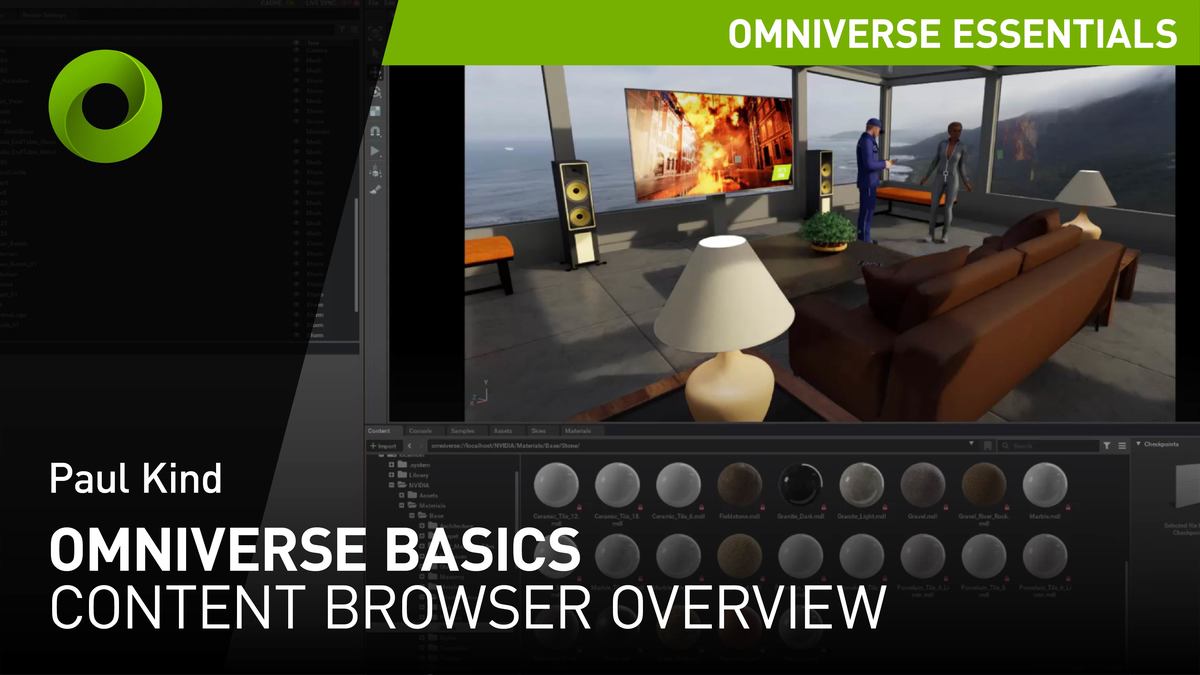 Content Browser Overview | Omniverse 2020 | NVIDIA On-Demand