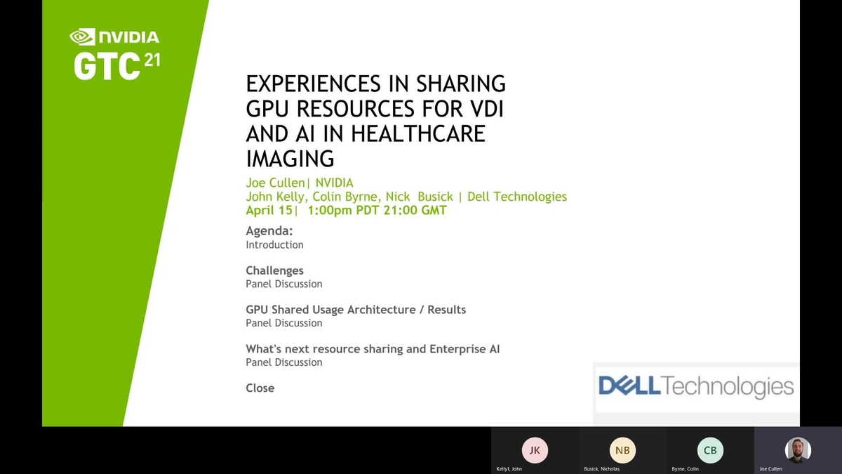 Experiences in Sharing GPU Resources for VDI and AI in Healthcare Imaging S31329 | GTC Digital ...
