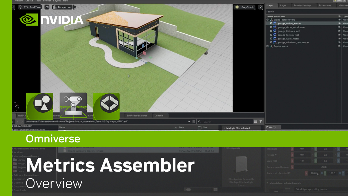 Metrics Assembler | Omniverse 2023 | NVIDIA On-Demand