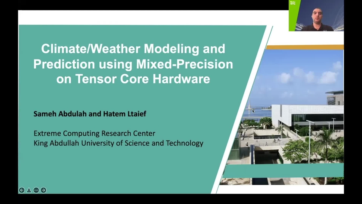 Climateweather Modeling And Prediction Using Mixed Precision On Tensor Core Hardware Gtc