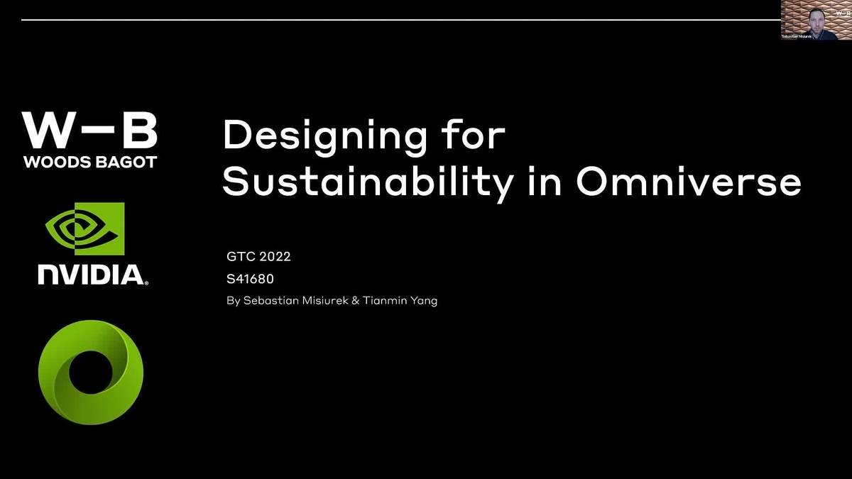 Designing For Sustainability In Omniverse Gtc Digital Spring 2022 Nvidia On Demand