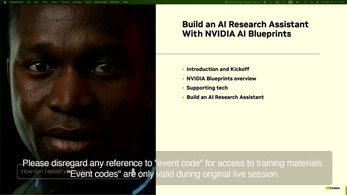 Build an AI Research Assistant With NVIDIA AI Blueprints DLIT74486 ...
